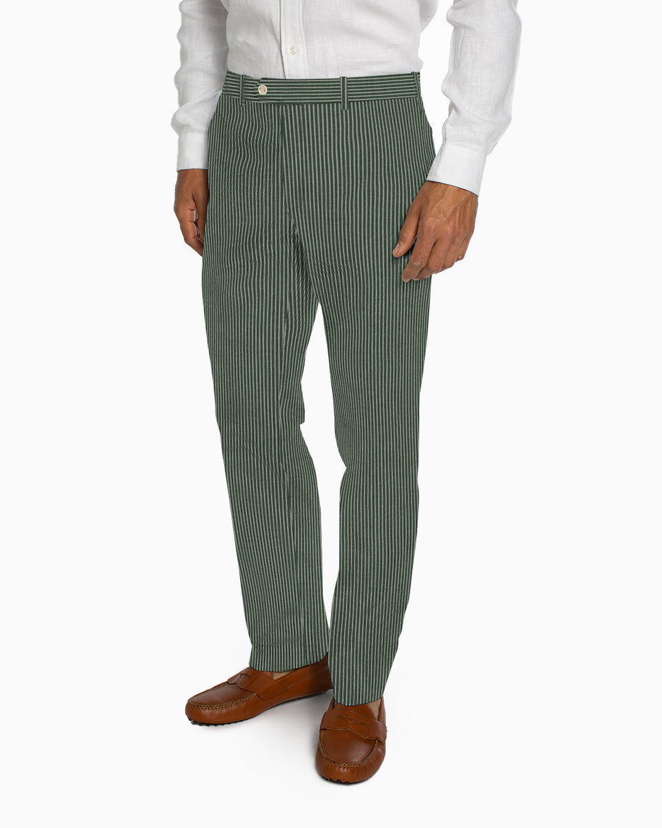 Seersucker Trousers - Made in the USA – Hertling USA