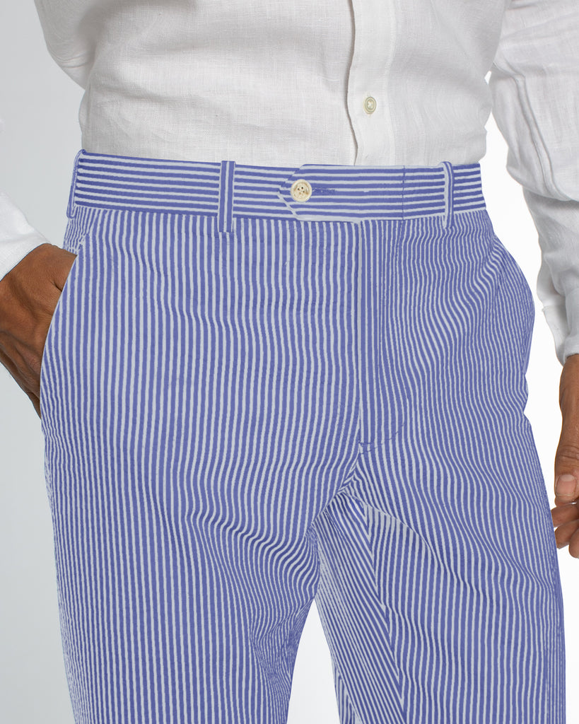 Seersucker Trousers - Made in the USA – Hertling USA