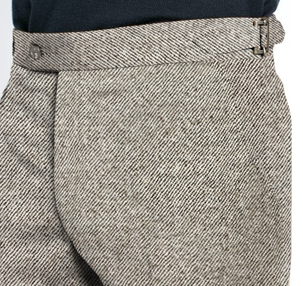 Super 130s Wool Water Resistant Flannel Dress Trouser, Grey – Hertling USA